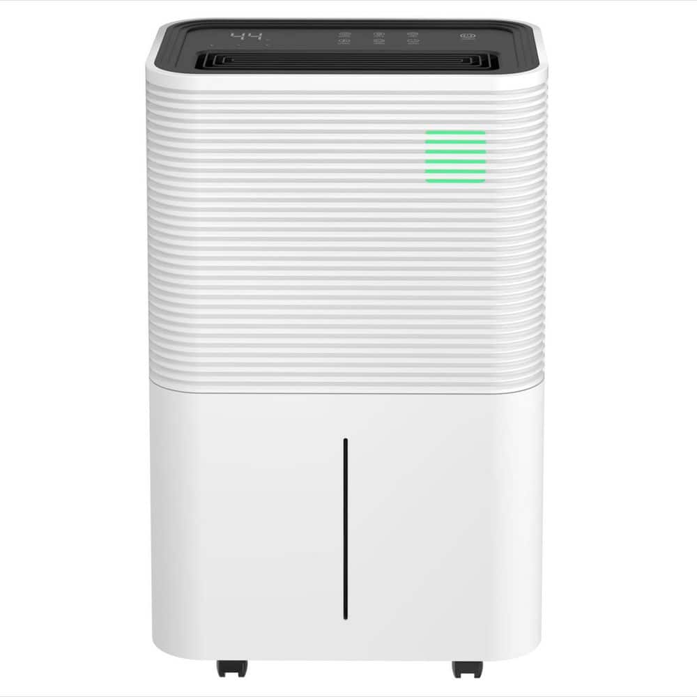 COWSAR 45 pt. 2,000 sq. ft. with Bucket Dehumidifier in. White with 2 ...