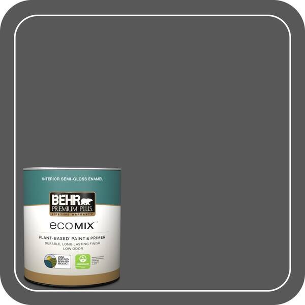 BEHR PREMIUM PLUS 1 qt. #PPU24-22 Shadow Mountain Semi-Gloss Enamel ...