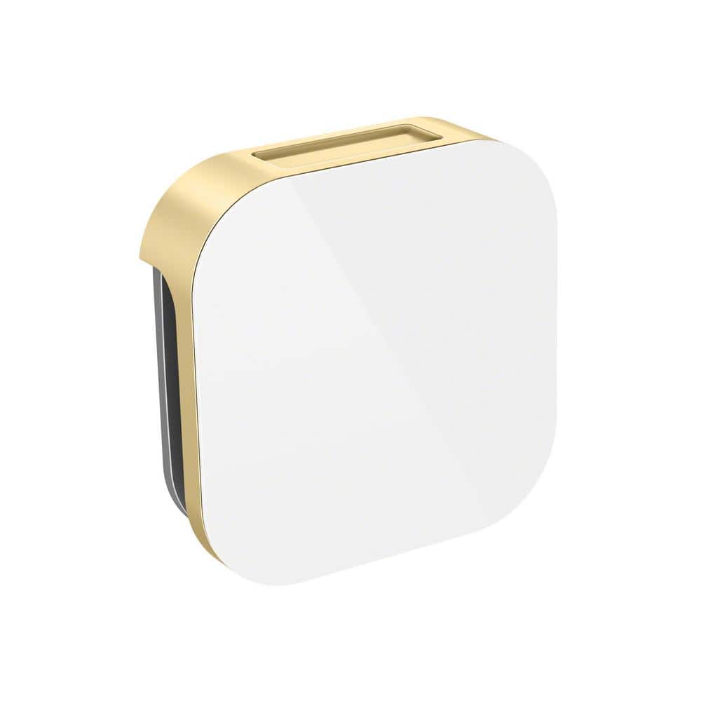 Mr. Steam AromaSteam 3 in. Steam Head in White Satin Brass 104104WH-SB ...