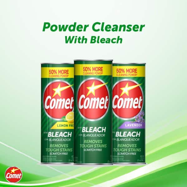 Comet 21 oz. All Purpose Abrasive Powder Cleaner with Bleach, Pine ...