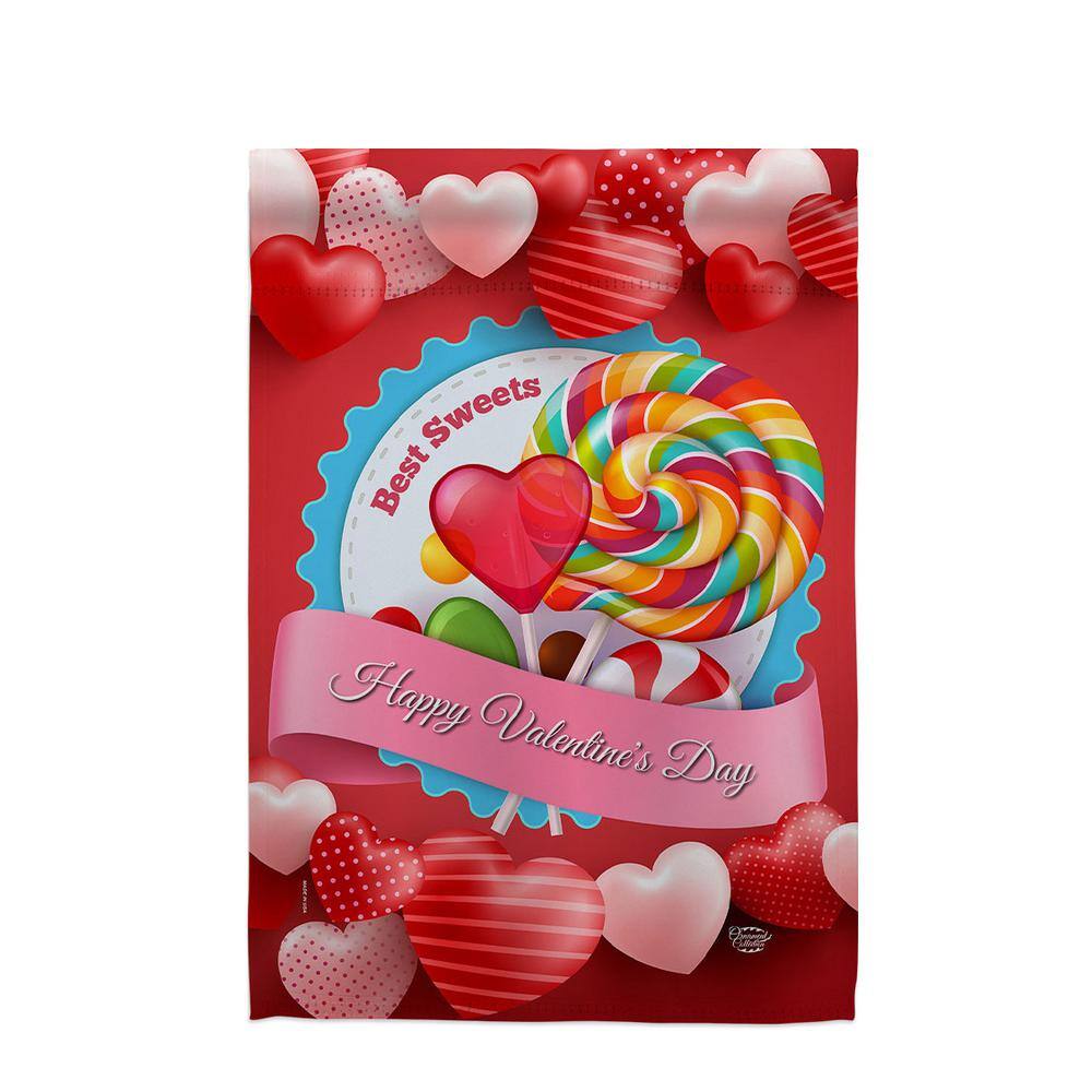 Breeze Decor 13 in. x 18.5 in. Best Sweet Valentines Spring Vertical ...