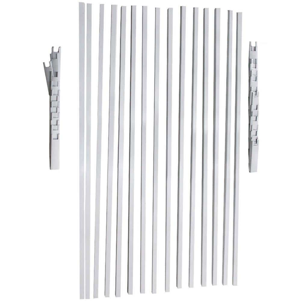 Vista 42 in. H x 72 in. W White Aluminum Level Rail Kit for Stair ...