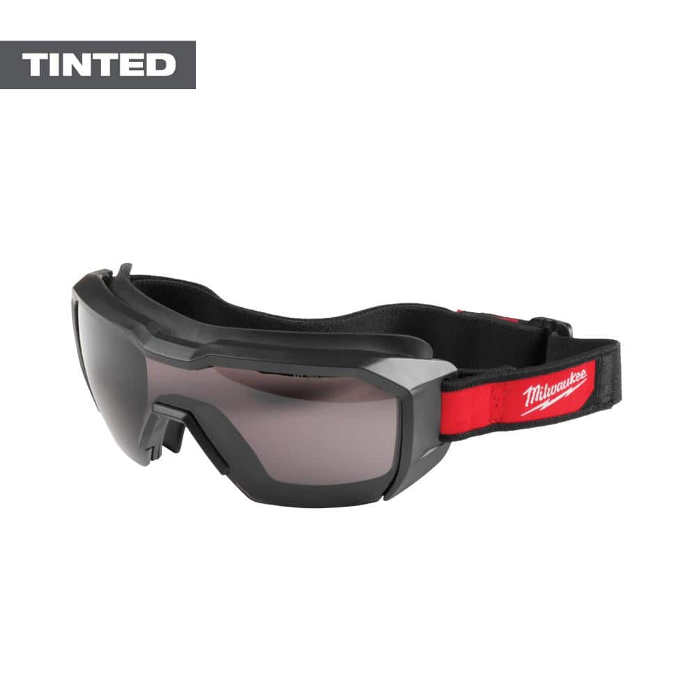 Milwaukee Tinted Low Profile Dual Coat Len's Vented Goggles 48-73-2061 ...