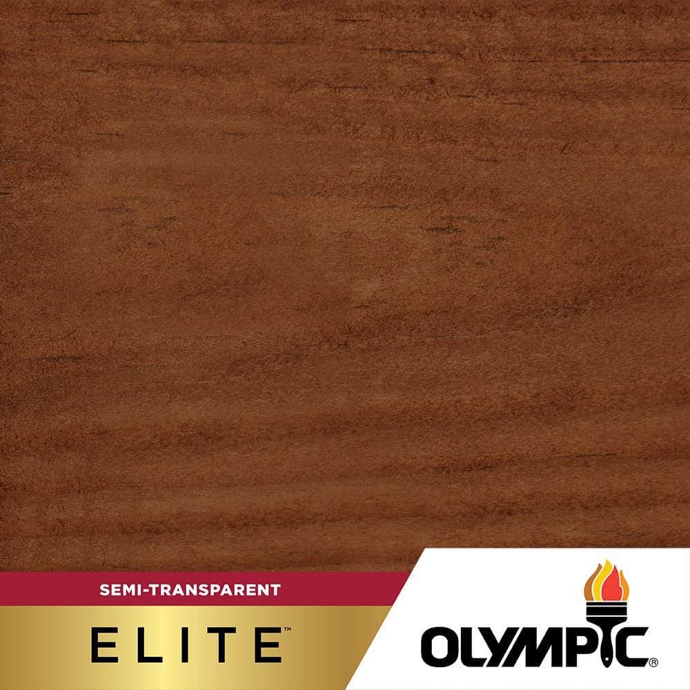 Olympic Elite 1 gal. ST-2022 Russet Semi-Transparent Exterior Stain and ...