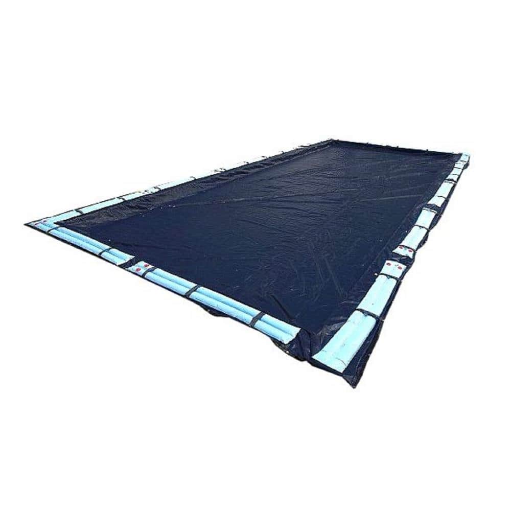 Swimline Deluxe 18 ft. x 36 ft. Rectangular Dark Blue In-Ground Pool ...
