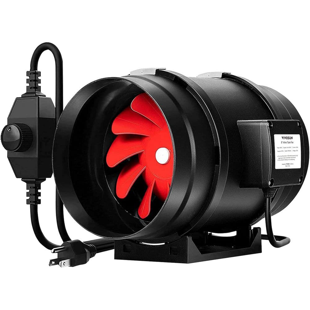 VIVOSUN 8 in. 720 CFM Inline Duct Fan with Variable Speed Controller ...