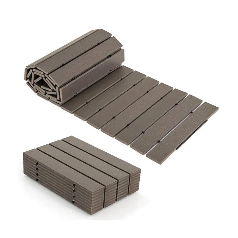 AOPSPS 8 ft. Outdoor Garden Pathway Patio Roll Out Straight Walkways ...