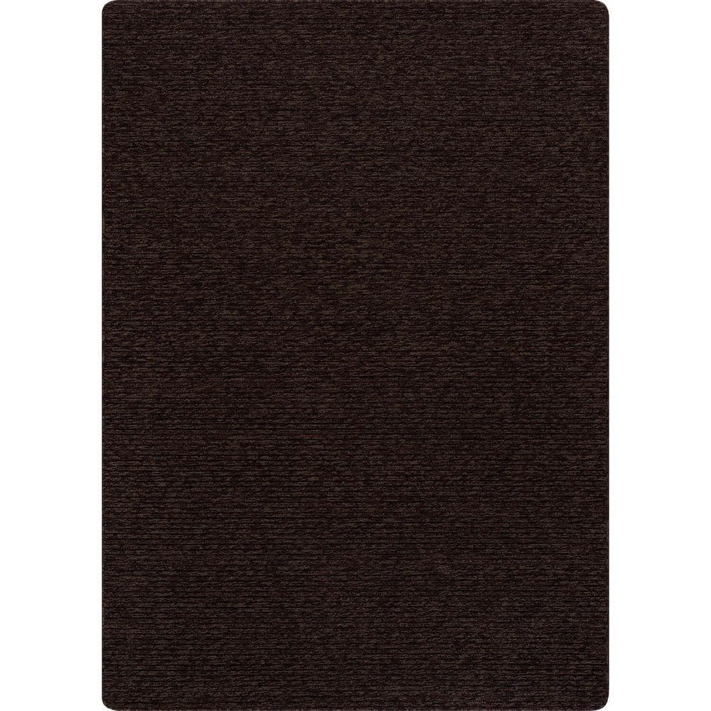 Beverly Rug Oasis Non-Slip Brown 3 ft. x 5 ft. Solid Indoor Area Rug BV ...