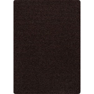 Beverly Rug Oasis Solid Brown 2 ft. x 5 ft. Non-Slip Rubber Back Indoor ...