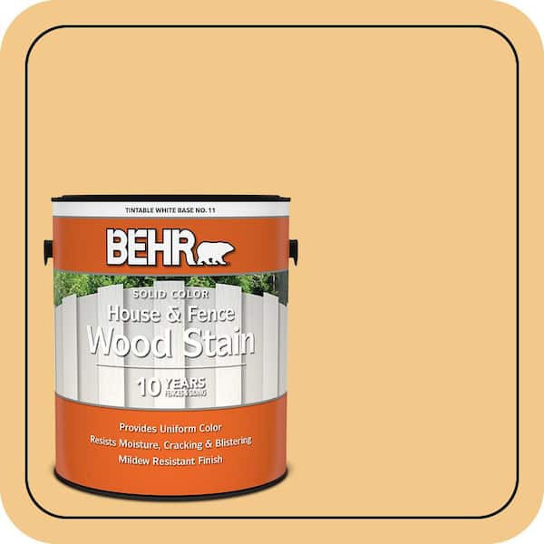 BEHR 1 gal. #HDC-CL-16 Beacon Yellow Solid Color House and Fence ...