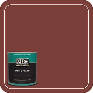 BEHR ULTRA 1 qt. #PPU2-02 Red Pepper Semi-Gloss Enamel Exterior Paint ...
