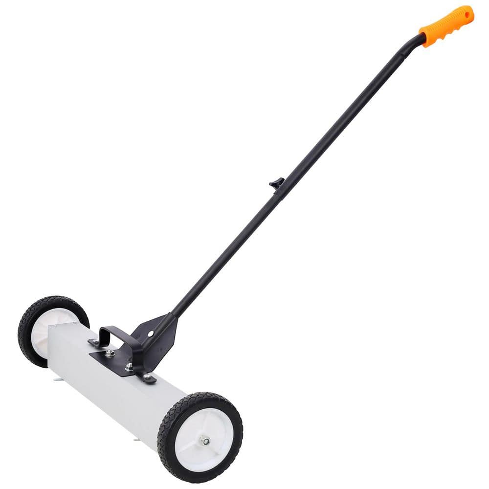 Tahanbath 24 in. Rolling Magnetic Pick-Up Sweeper, Heavy Duty Push-Type ...
