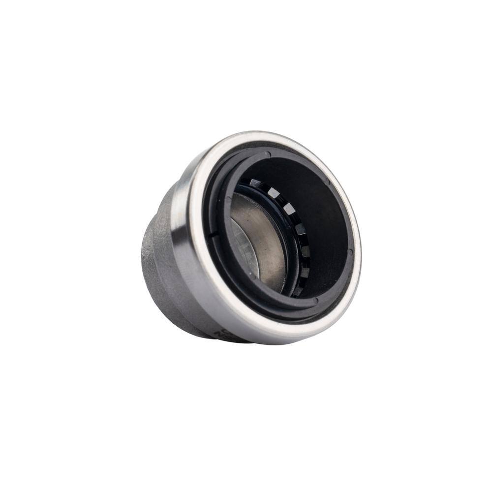 QUICKFITTING 1 in. Stainless Steel Push-to-Connect Push Cap (End Stop ...