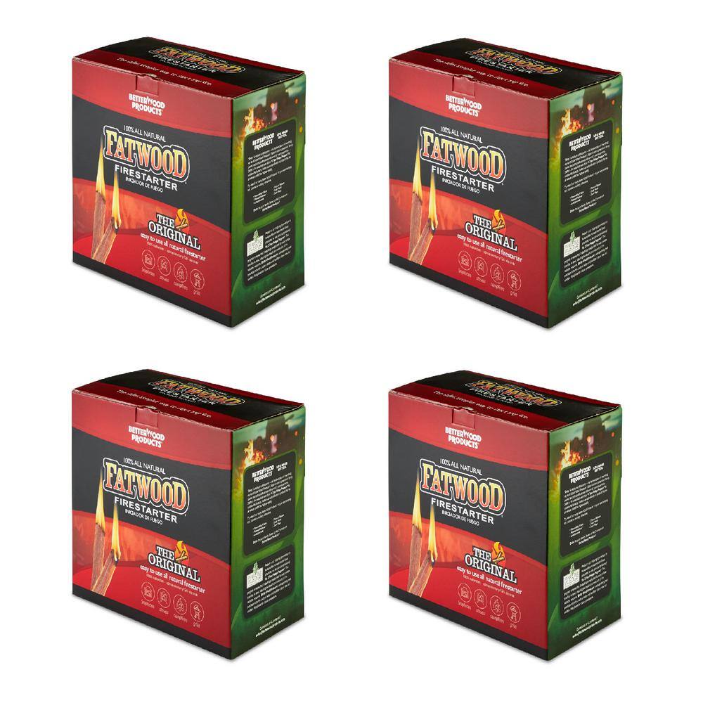 BETTER WOOD PRODUCTS 10 lb. Fatwood Firestarter and 5 lb. Fatwood ...