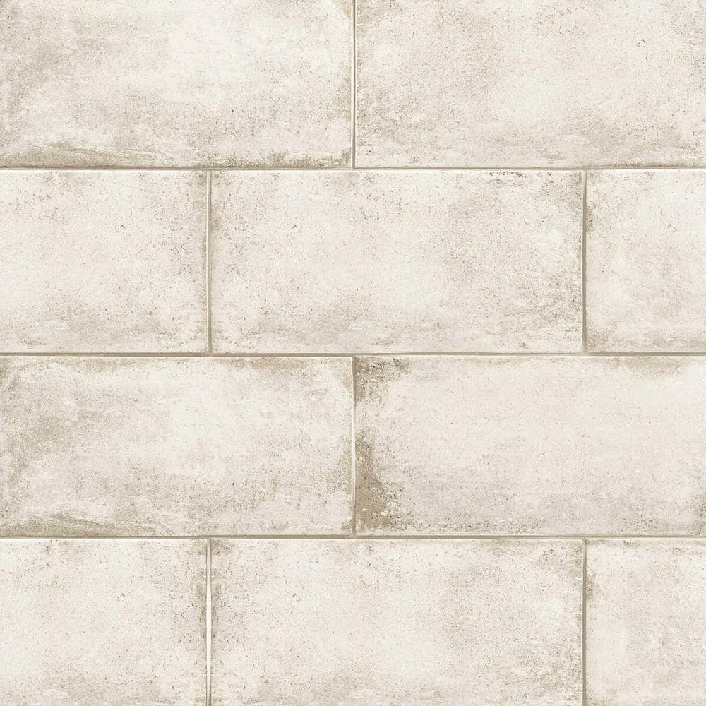 Bedrosians Vivace 9 in. x 18 in. Matte Rice Porcelain Tile (10.87 sq ...