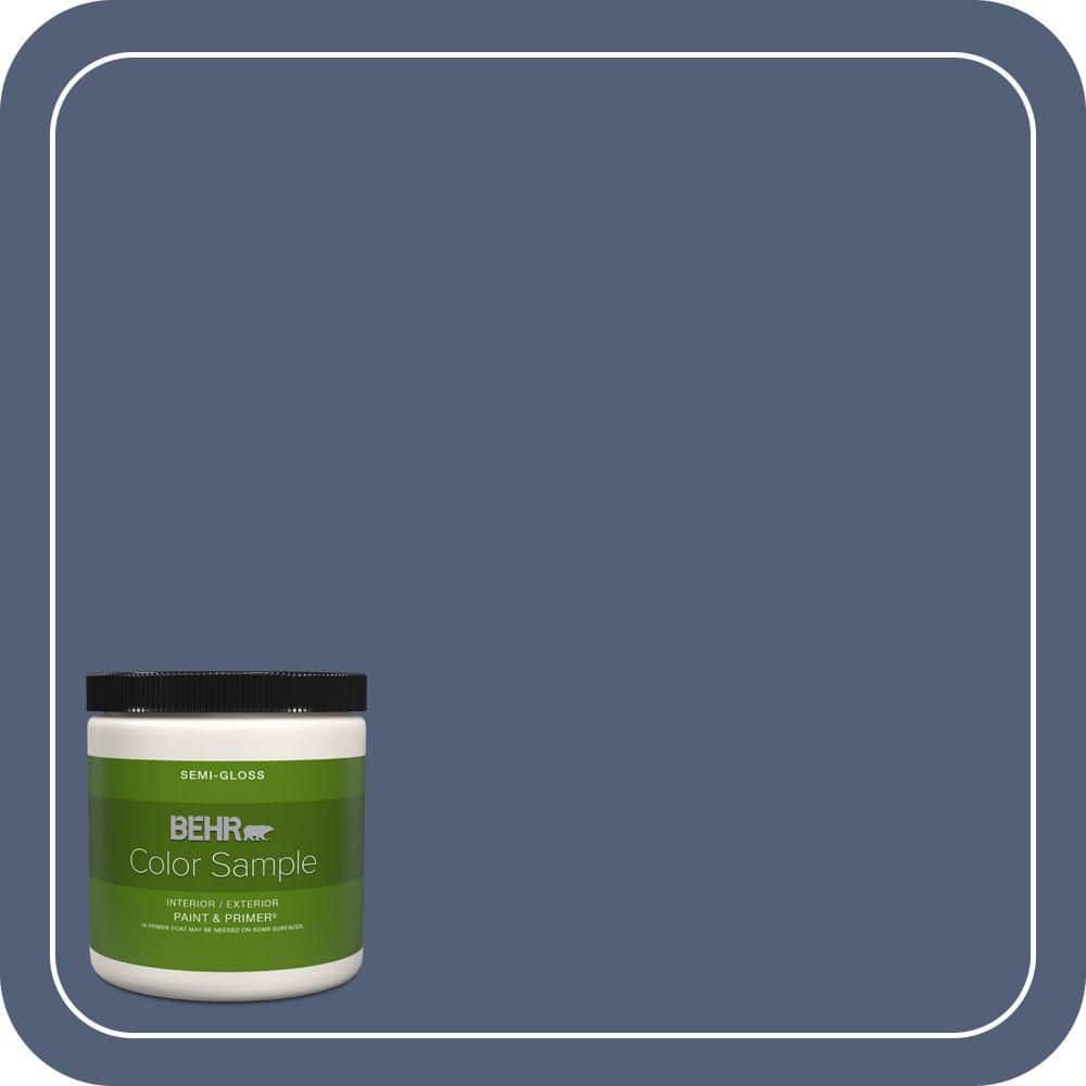BEHR PREMIUM PLUS 8 oz. #S530-6 Extreme Semi-Gloss Interior/Exterior ...
