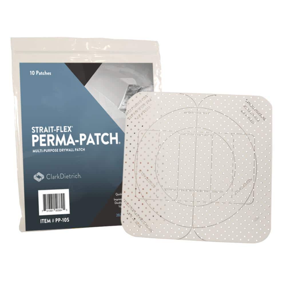 Strait-Flex 8 in. x 8 in. Large Drywall Multi Purpose Perma-Patch (10 ...