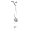 MOEN Beric Single Handle 5-Spray Tub and Shower Faucet 1.75 GPM in. Spot Resist Brushed Nickel ...
