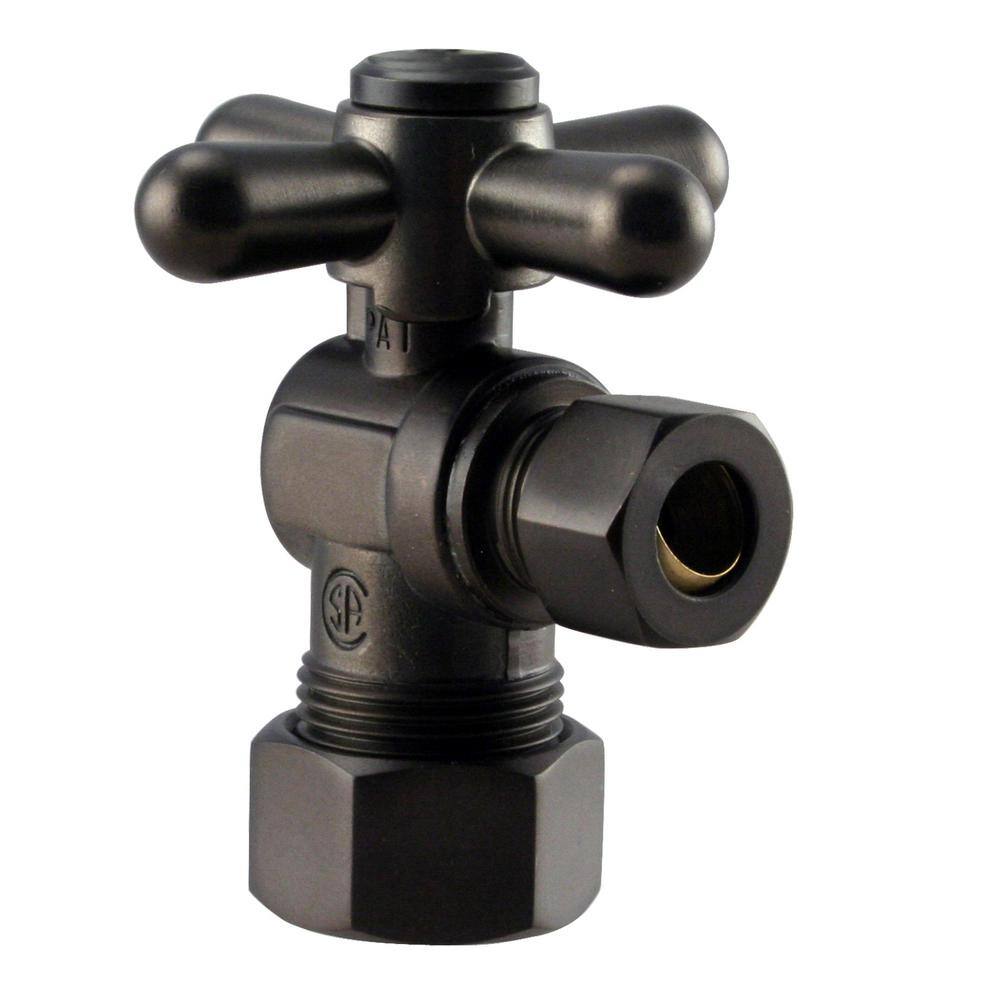 Westbrass 5/8 in. IPS x 3/8 in. O.D. Compression Outlet Angle Stop with ...
