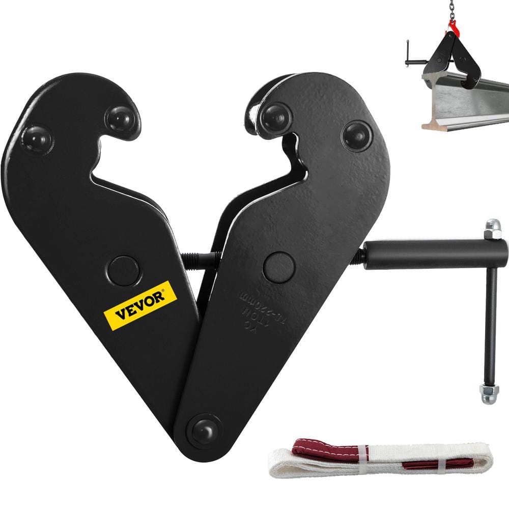 VEVOR Beam Clamp 2200 lbs. 1 ton Capacity I Beam Lifting Clamp 3 to 9 ...