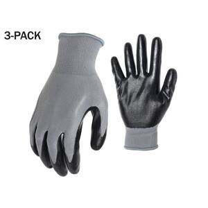 Reviews for FIRM GRIP Large Nitrile Coated Gray Dipped with Yellow Shell Multi Purpose Glove (3 ...