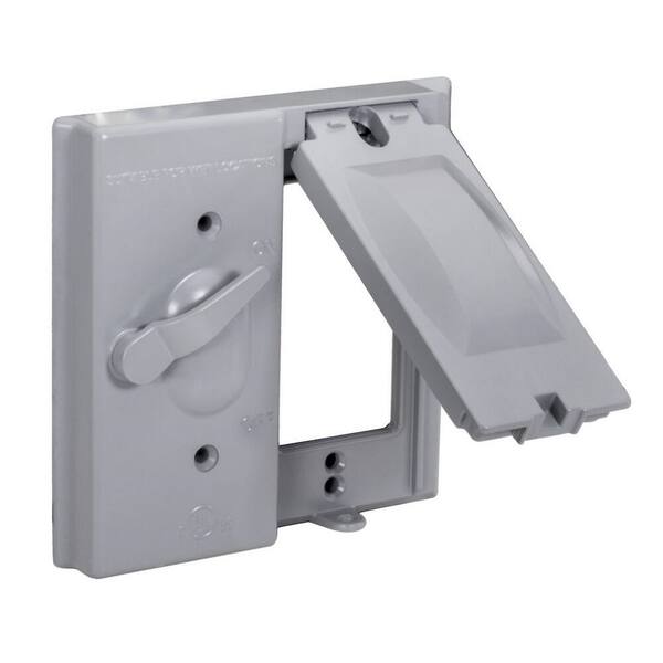 Southwire 5-in-1 Weatherproof Universal Combo Double Gang Toggle Switch ...