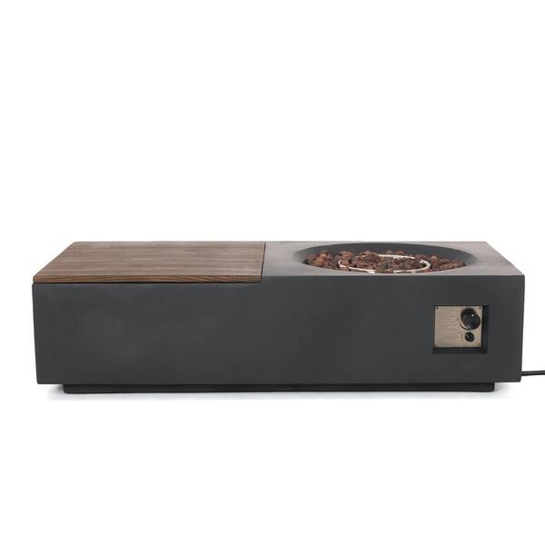 50,000 BTU 45 in. Rectangular Brown Finish Outdoor MGO Propane Gas Fire ...