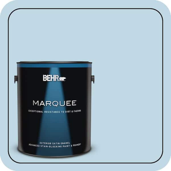 BEHR MARQUEE 1 gal. #M500-1 Tinted Ice Satin Enamel Exterior Paint ...
