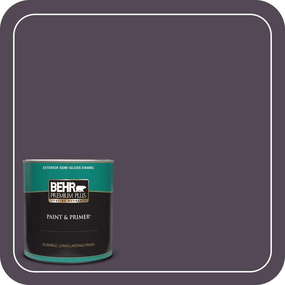 BEHR PREMIUM PLUS 1 qt. #ECC-17-3 Napa Harvest Semi-Gloss Enamel ...