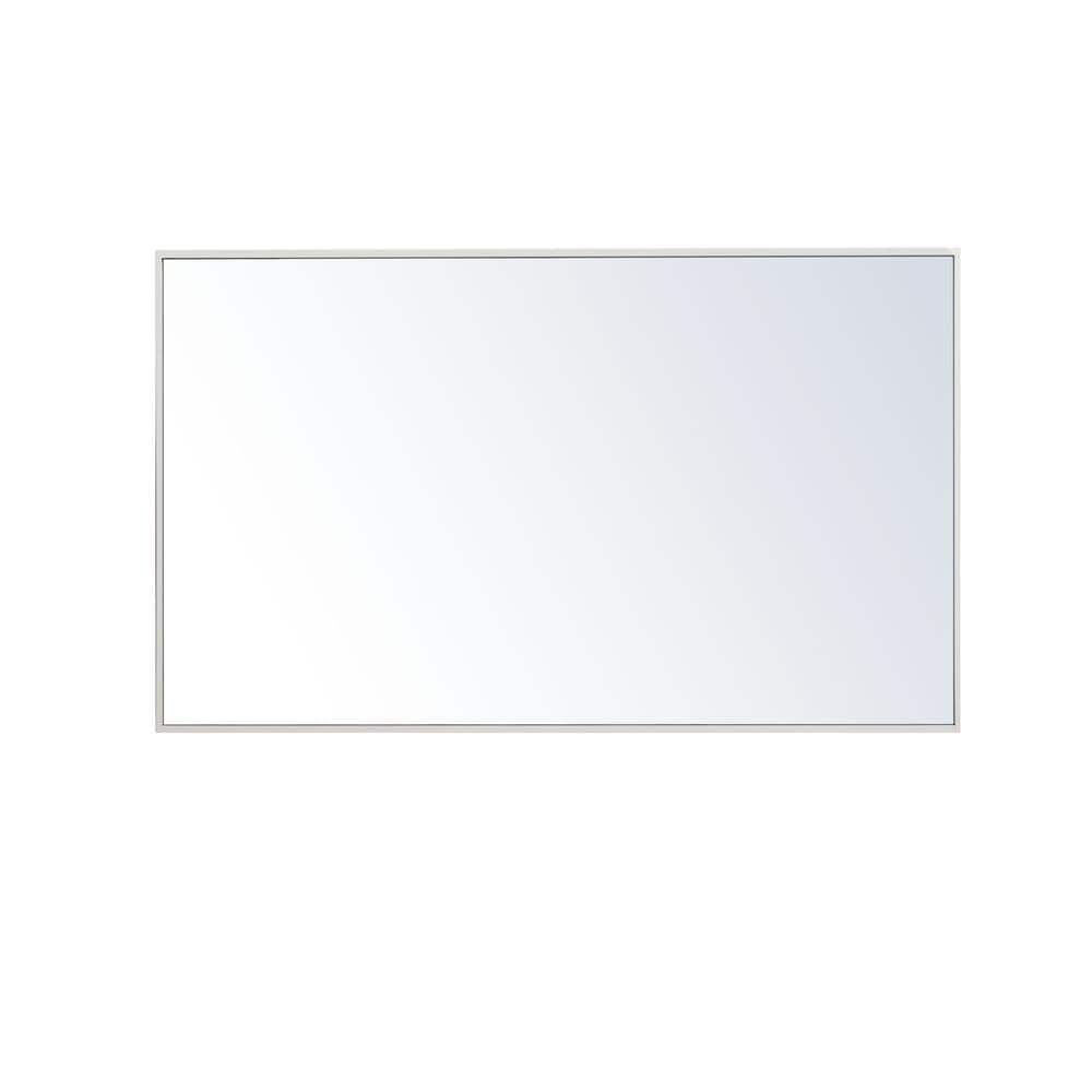 Medium Rectangle White Modern Mirror (40 in. H x 24 in. W) WM8148White ...