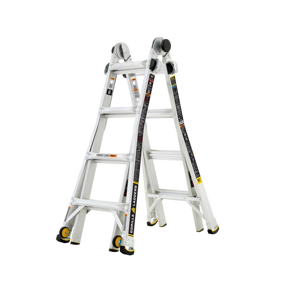 Reviews for Gorilla Ladders 18 ft. Reach MPXW Aluminum Multi-Position ...