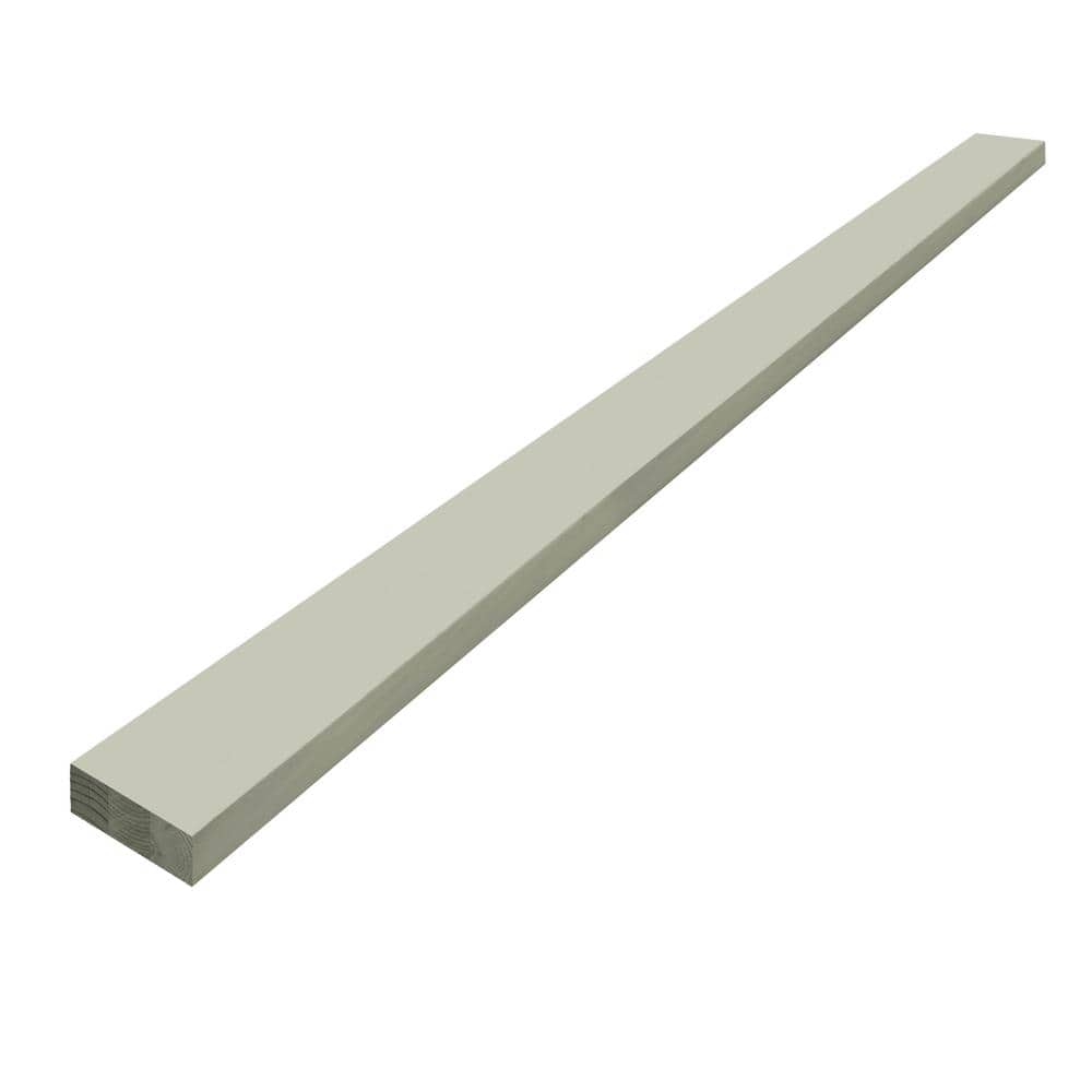 Edge Primed Cedar Finger-Jointed Edge-Glued Fascia (Common: 2 in. x 4 ...