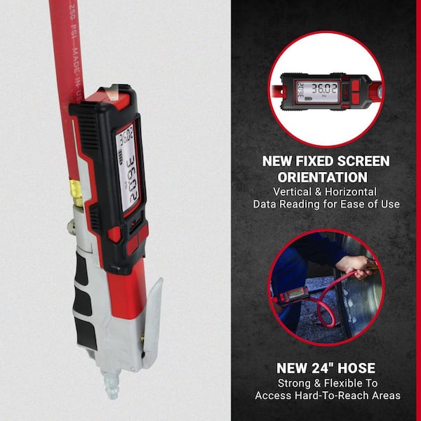 Air Hose Reel Milton S-568 Heavy-Duty Digital Tire Inflator And Air ...