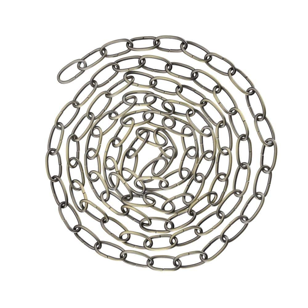 Steel 10 ft. Chain for Hanging Max 40 lbs. -Lighting Fixture/Swag Light ...