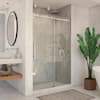 DreamLine Enigma Air 44 in. to 48 in. x 76 in. Frameless Sliding Shower Door in Polished ...