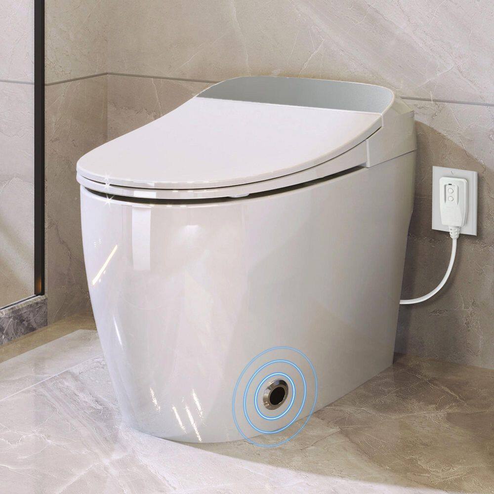 CATALINA Elongated Bidet Toilet 1. 28GPF in White with Heated Seat ...
