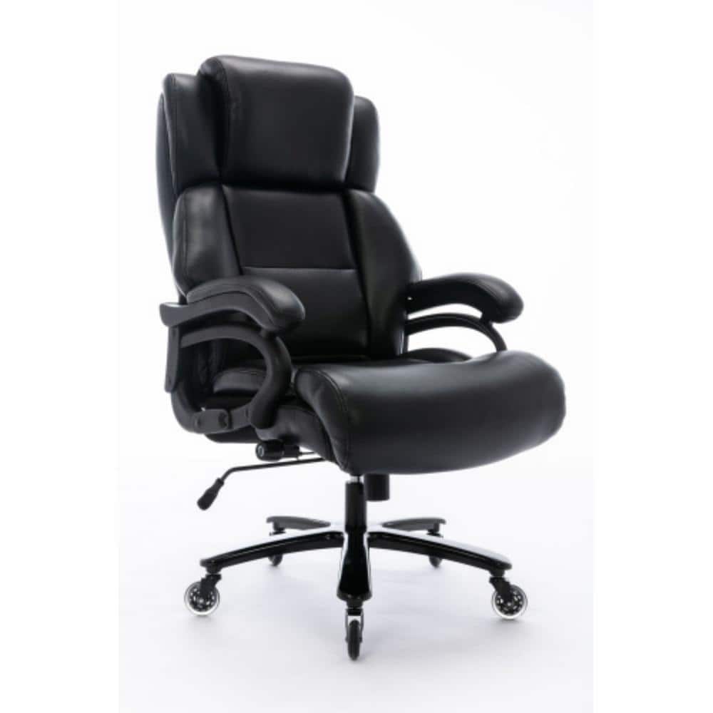Clihome Upholstery Adjustable Office Chair Ergonomic High Back Swivel ...