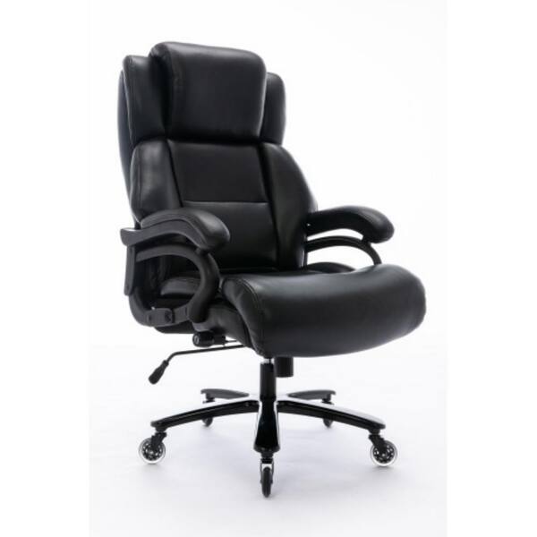 Clihome Upholstery Adjustable Office Chair Ergonomic High Back Swivel ...