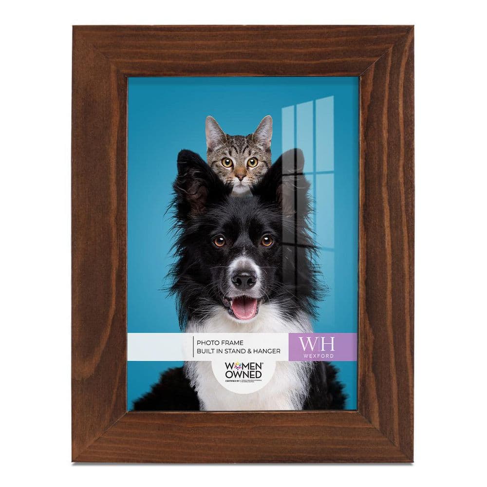 Wexford Home Woodgrain 3.5 in. x 5 in. Chestnut Picture Frame WF512A ...