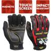 MagnoGrip Pro Impact Medium Magnetic Utility Gloves with Touchscreen ...