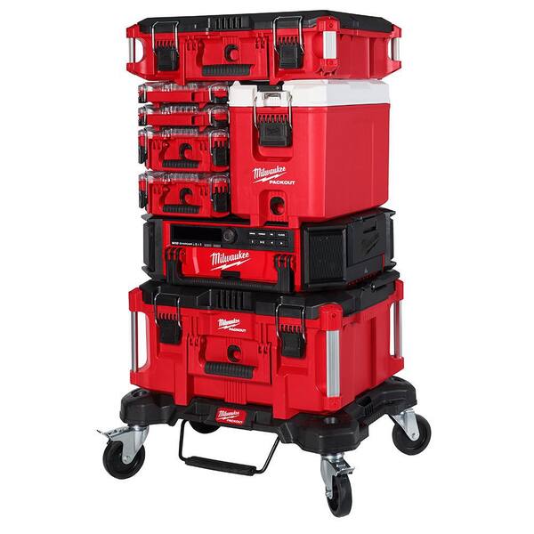 Milwaukee PACKOUT 10 in. Red 16 qt. Compact Cooler 48 22 8460