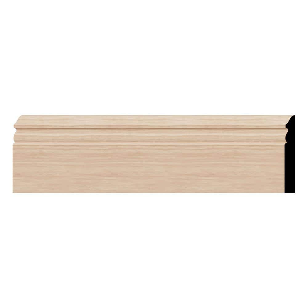 Ekena Millwork WM518 0.56 in. D x 5.25 in. W x 96 in. L Wood Red Oak ...