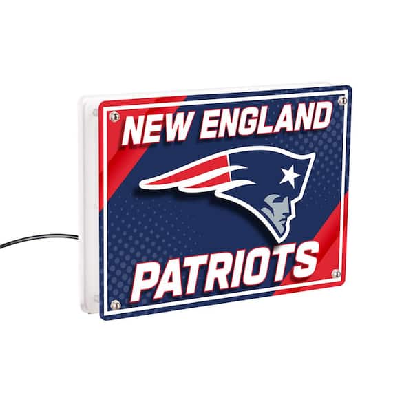 Evergreen New England Patriots NFL Football Blue Rectangle Desklite LED ...