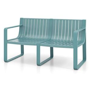Grosfillex Westport Commercial Folding 3-Person Resin Bench in Barn ...