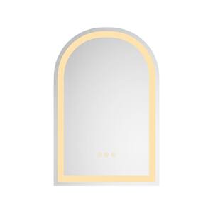16 in. W x 24 in. H Rectangular Wall Mirror, Recessed Metal Framed Wall ...