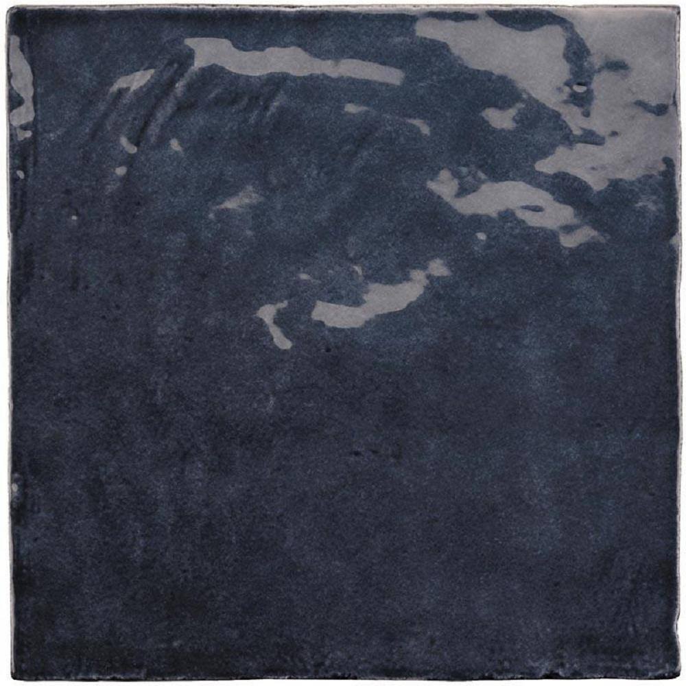 Apollo Tile Dark Blue 4 in. x 5 in. Polished Ceramic Subway Tile Sample ...