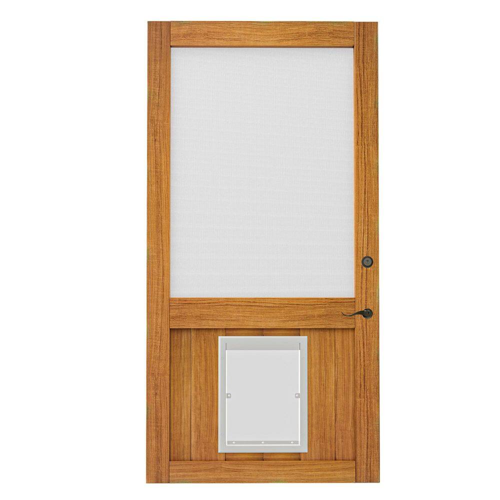ARK DESIGN 36 in. x 80 in. Single Universal Paneled Unfinished Fir Wood ...