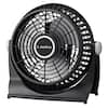 Lasko Breeze Machine 10 in. 2 Speed Black Desk Fan with 360 Degree ...