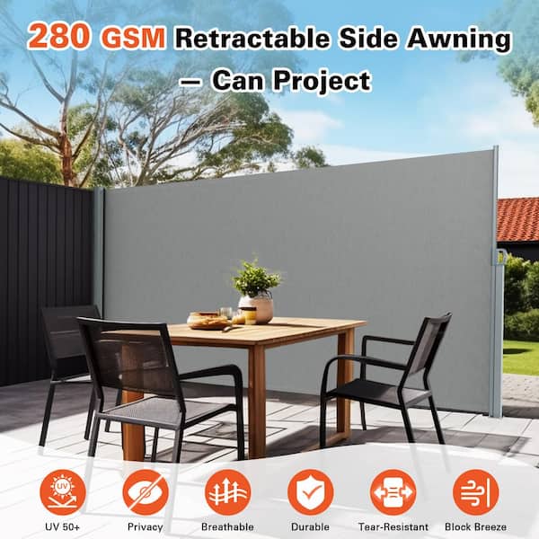 Retractable Awning YITAHOME Retractable Side Awning - Double Sided ...