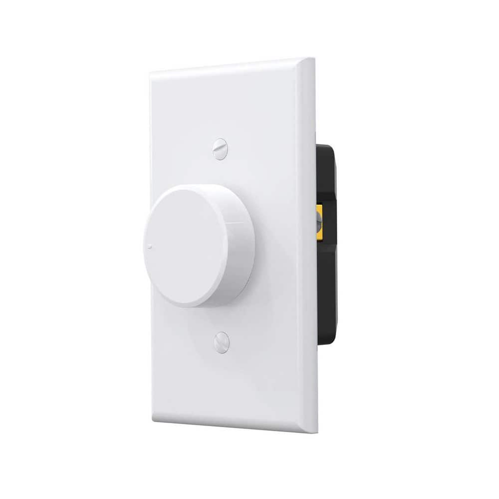 Vrbgify Digital White 3-Way Single Pole Rotating Dimmer Switch for ...